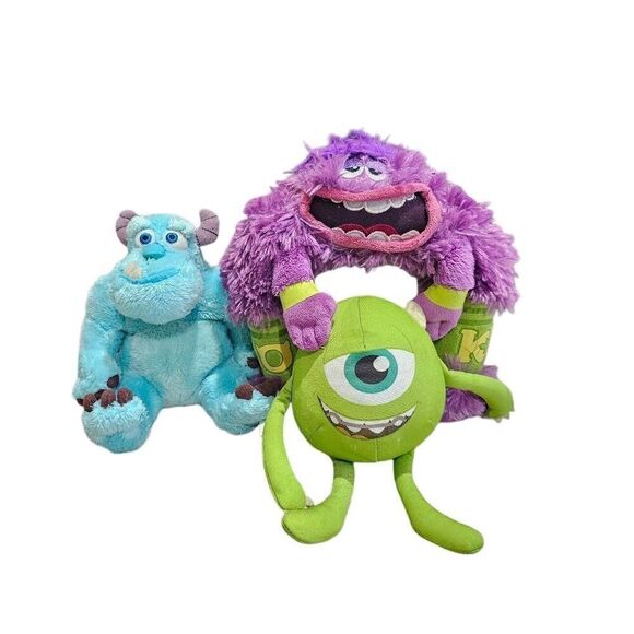 Disney | Toys | Monsters Inc Sully Mikeand Purple Art Plush Bundle Of 3 ...